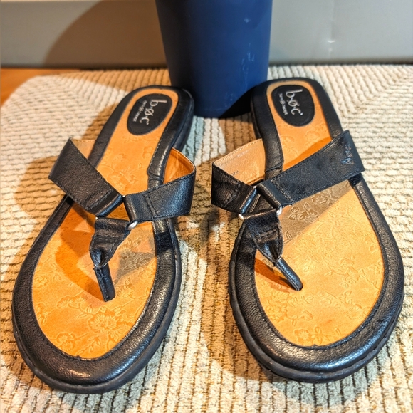 b.o.c. | Shoes | Boc For Born Vintage 8 Black Leather Rubber Comfy Sole ...